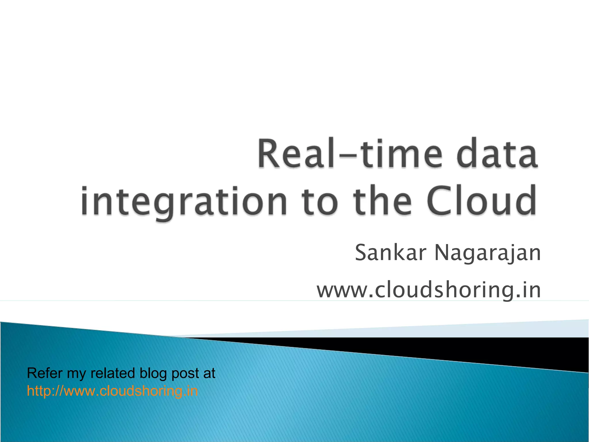 Real-time data integration to the cloud | PPT
