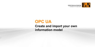 Create your own OPC UA information model | PDF