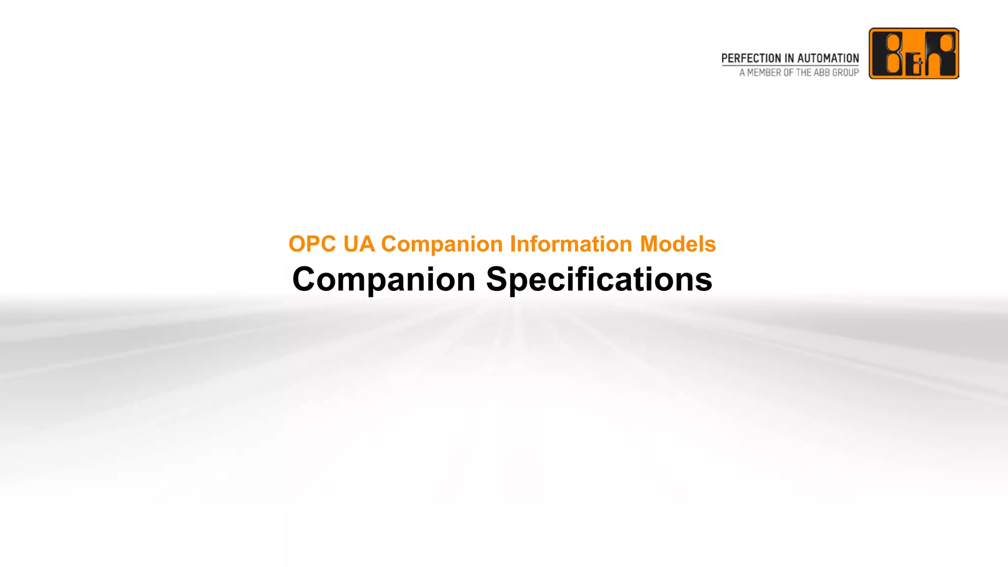 OPC UA - Information Models & Companion Specifications | PDF