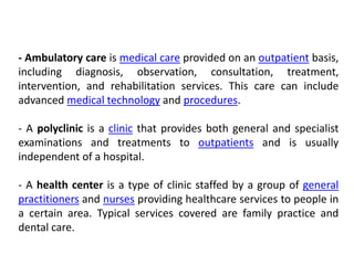 Outpatient Department (OPD) | PPTX