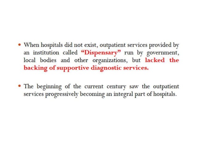 Outpatient Department (OPD) | PPTX | Infectious Diseases | Diseases and ...