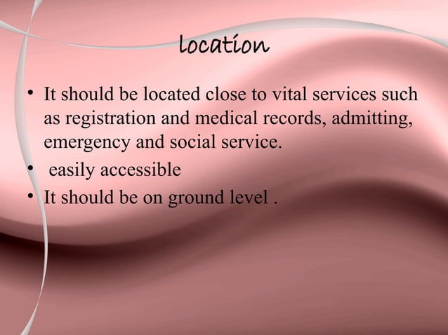 Out patient departments services and management | PPTX | Physical ...