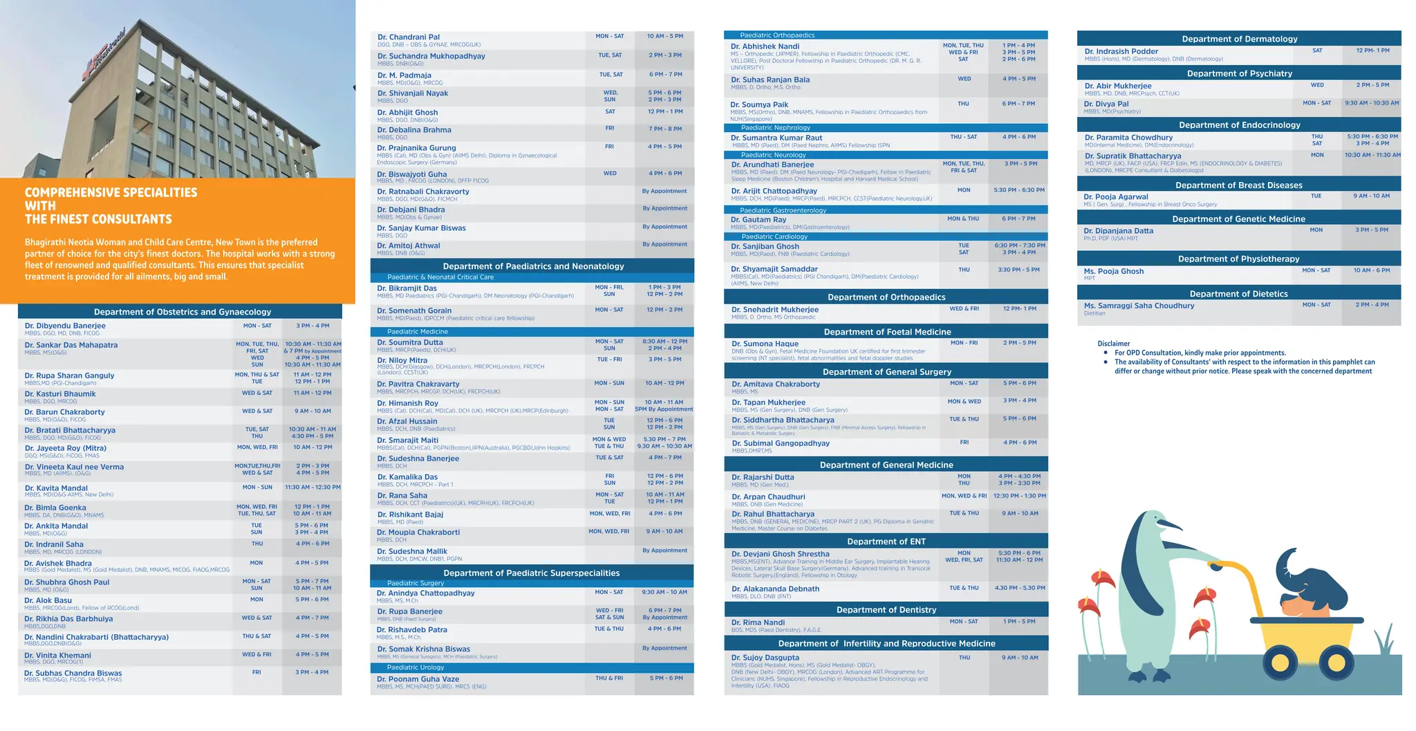 OPD list of doctors sitting in Neotia as of 2024 | PDF