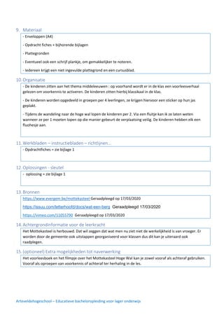 Opdracht - omgevingsboek | PDF