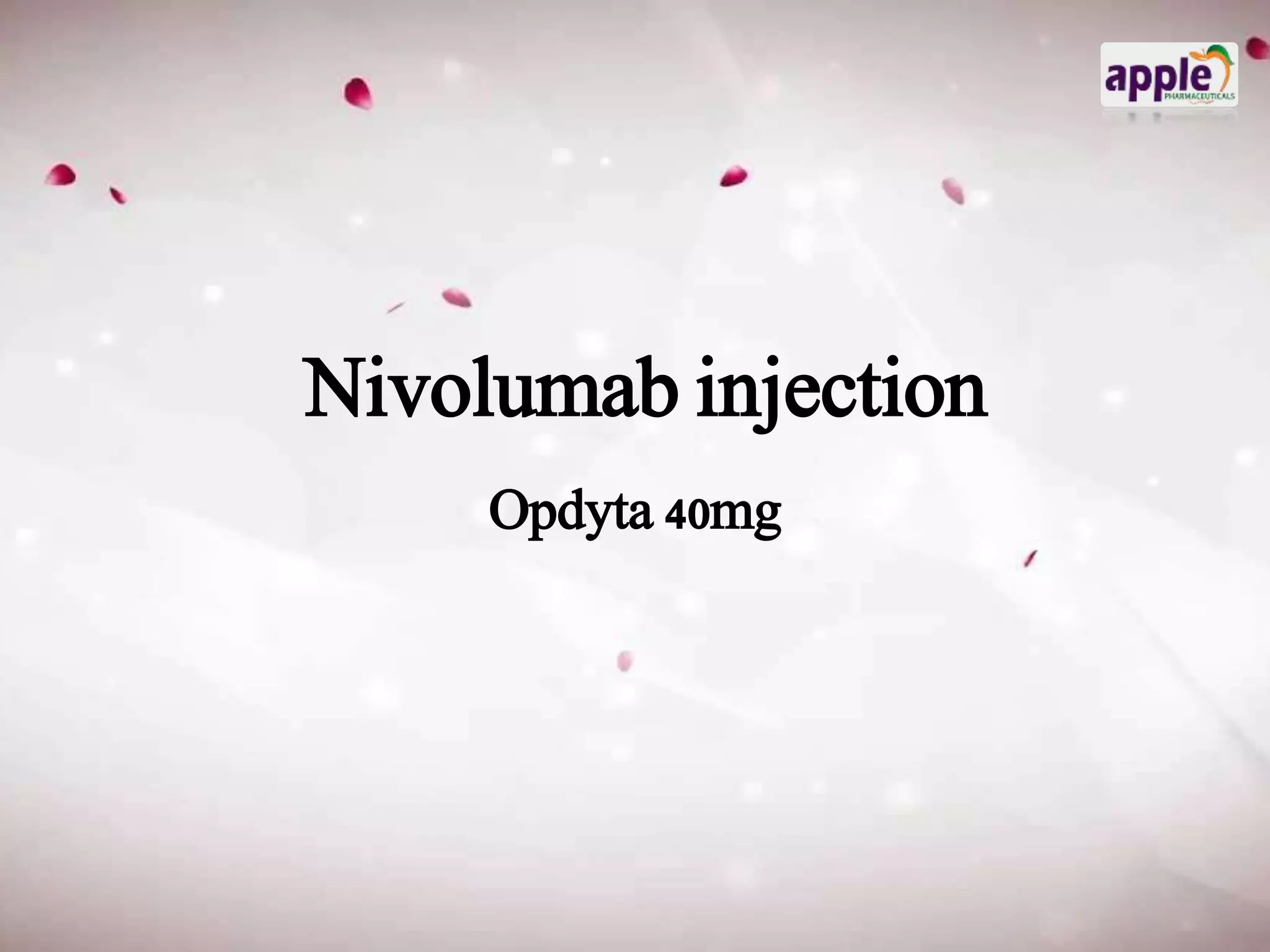 Opdyta 40mg injection apple pharmaceuticals | PPT