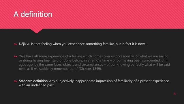 An overview of déjà vu | PPTX