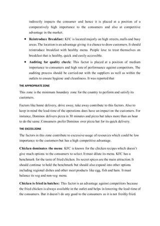 Operation strategy assignment kfc | DOCX