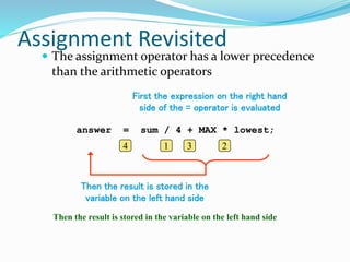 Opeartor & expression | PPTX | Programming Languages | Computing