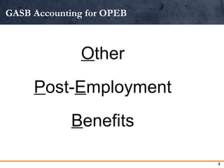 Opeb investments the danger in playing it safe | PPT