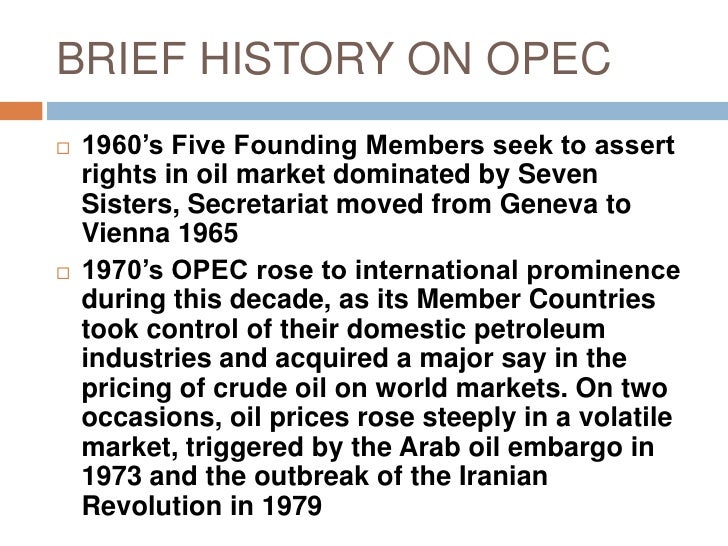 Opec Organization of Petroleum Exporting Countries