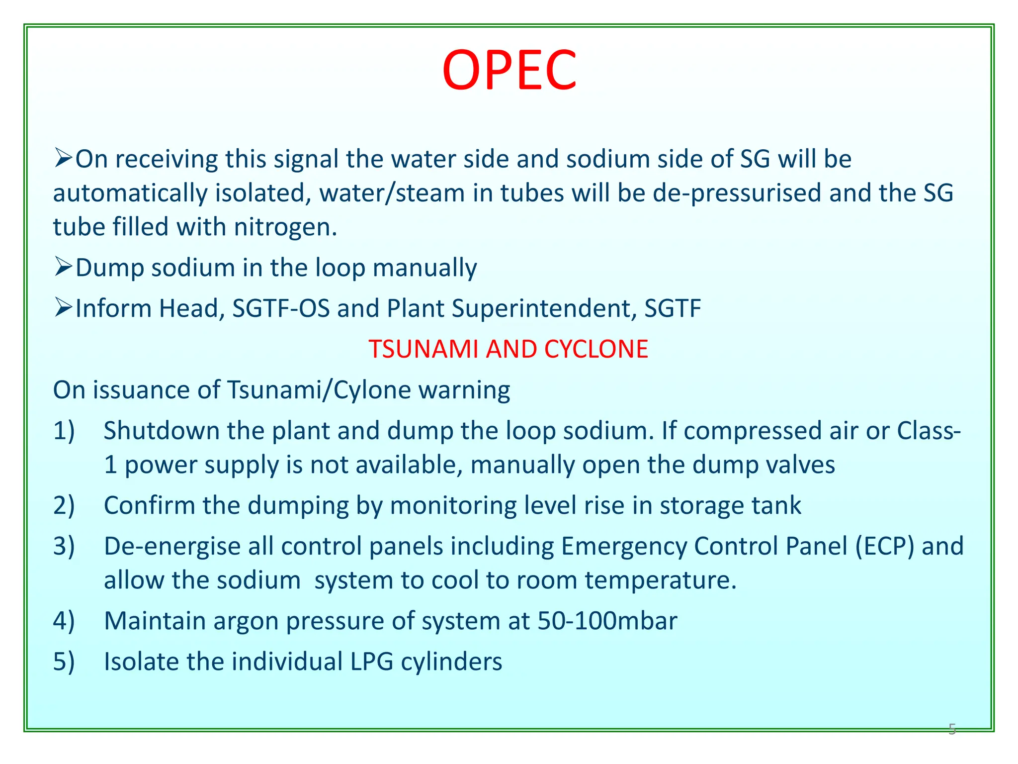 OPERATION PROCEDURE IN A CHEMICAL PLANTS | PPT