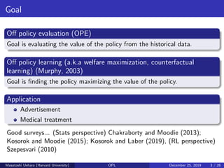 Off policy learning | PPT