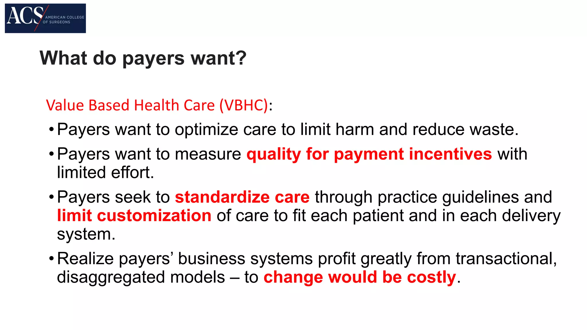 Frank Opelka- Value Based Health Care | PPT