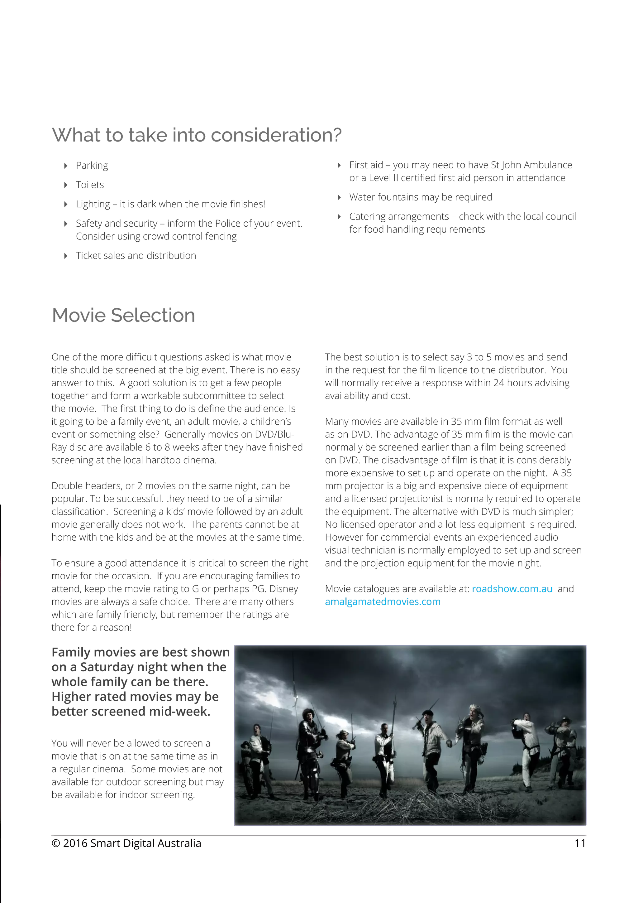 Open air cinema guide | PDF