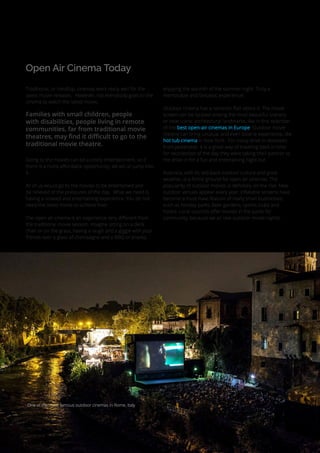 Open air cinema guide | PDF