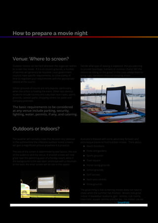 Open air cinema guide | PDF