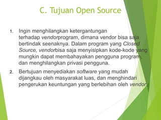 Sistem Operasi Close & Open Source | PPTX