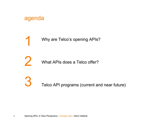 Open APIs: A Telco's Perspective | PDF | Internet | Computing