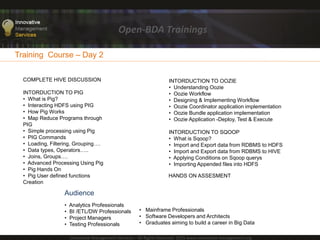 Open-BDA - Big Data Hadoop Developer Training 10th & 11th June | PDF