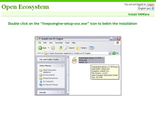 Open Ecosystem Live PC Installation | PPT