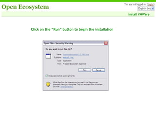 Open Ecosystem Live PC Installation | PPT