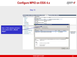 Open-E DSS V6 MPIO with ESXi 4.x | PDF