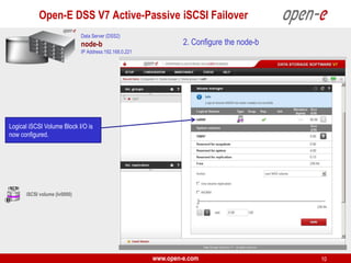 Open-E DSS V7 Active-Passive iSCSI Failover | PDF | Computer Networking | Computing