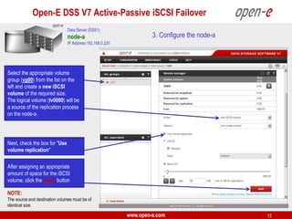 Open-E DSS V7 Active-Passive iSCSI Failover | PDF | Computer Networking | Computing