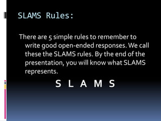 Open ended-response-ppt-2 | PDF