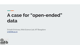 Open ended data | PPT
