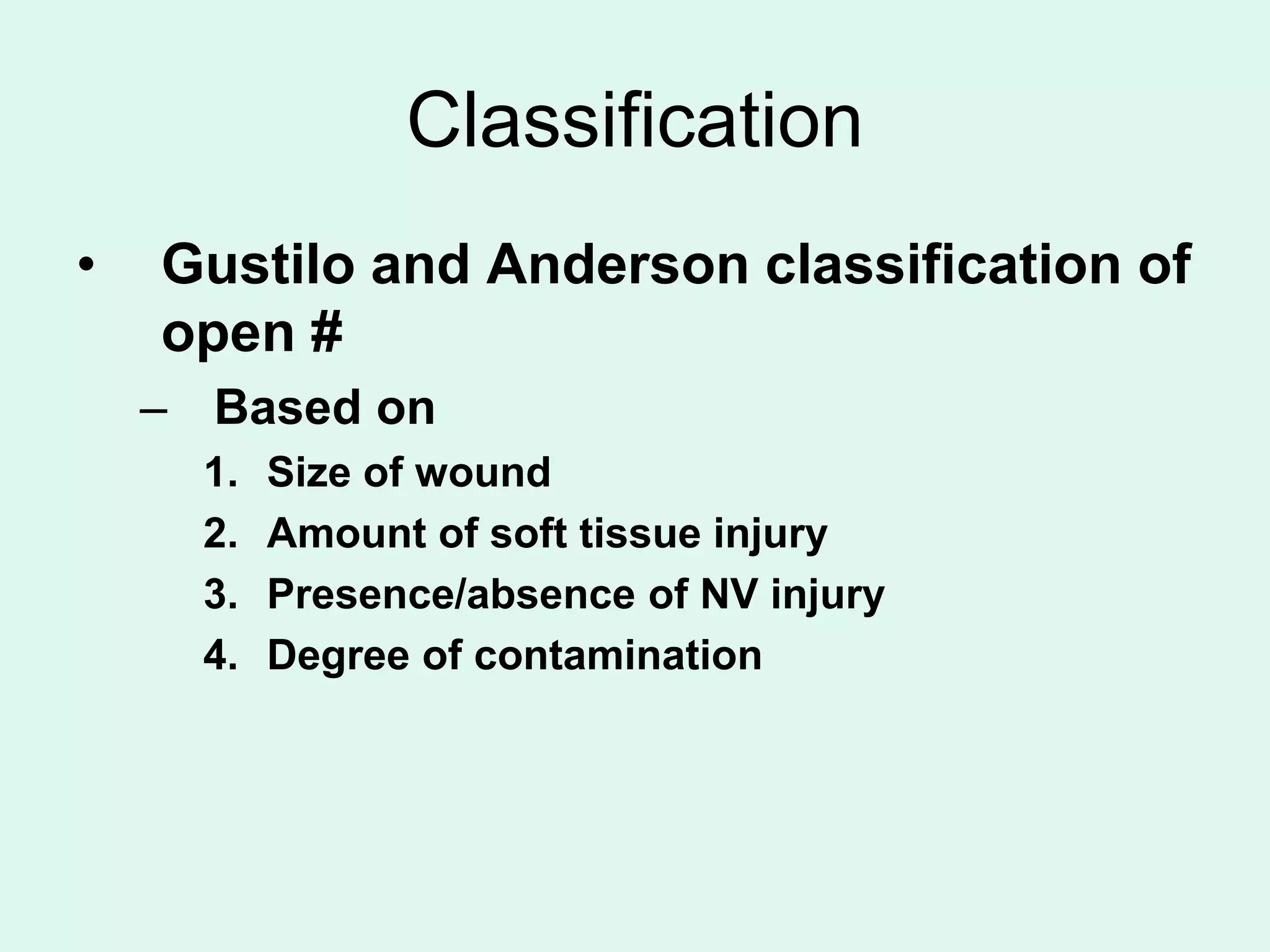 Open Fracture | PPTX