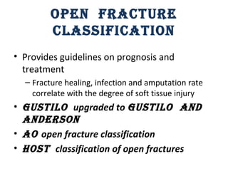 Open fractures | PPT