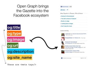 Facebook Open Graph implementation in the Harvard Gazette | PDF