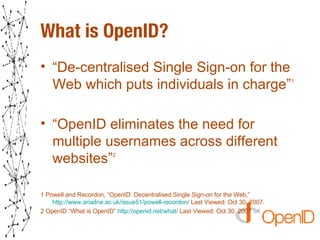Open Id | PPT