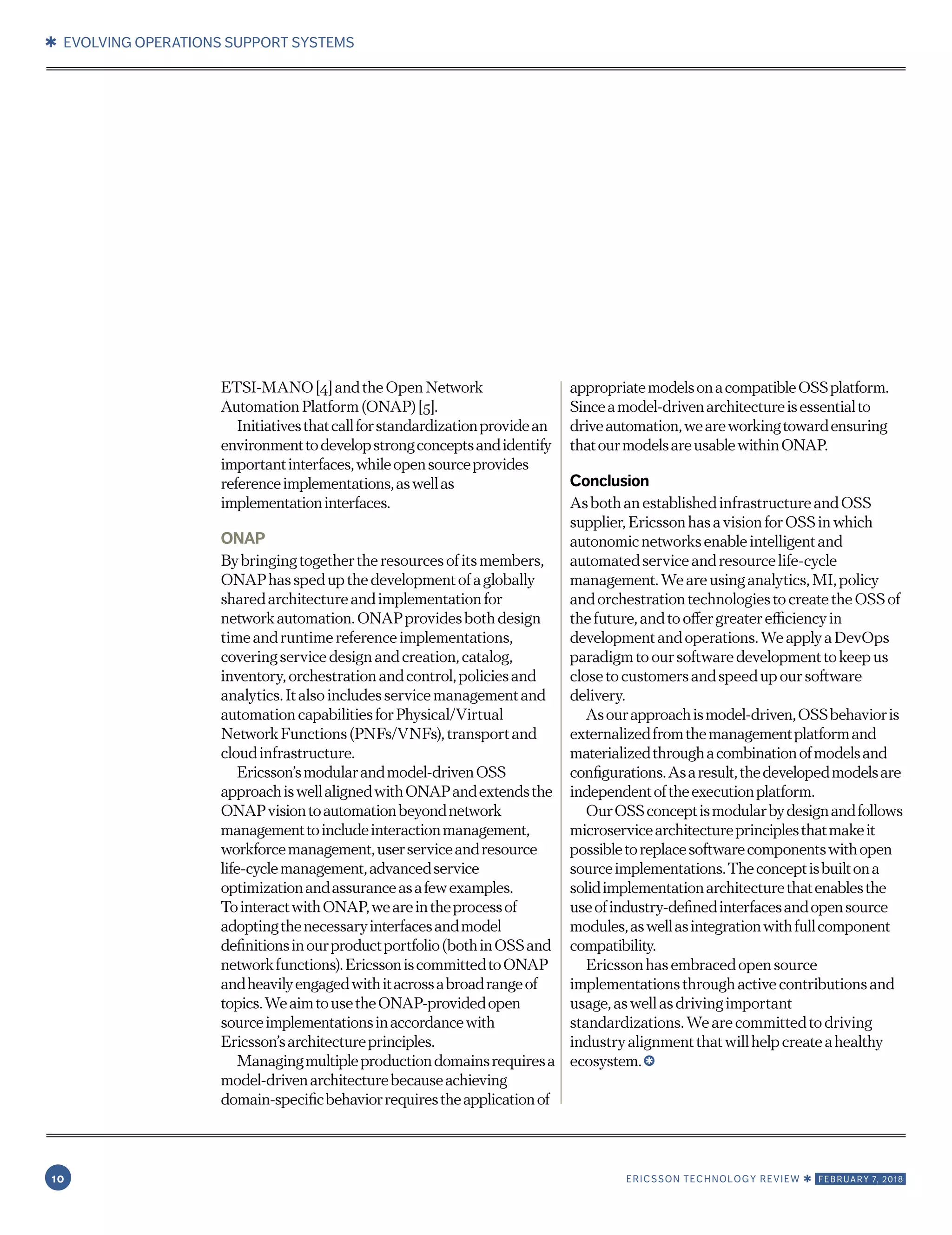 Ericsson Technology Review: Open, intelligent and model-driven ...