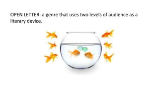 Rhetorical Dimensions of Open Letters | PPT