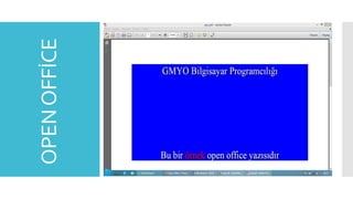 Open office | PPT