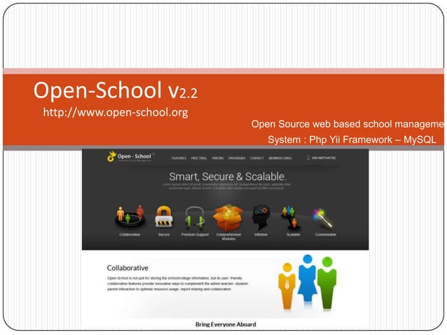 Open source school management system | PPTX | Email | Internet