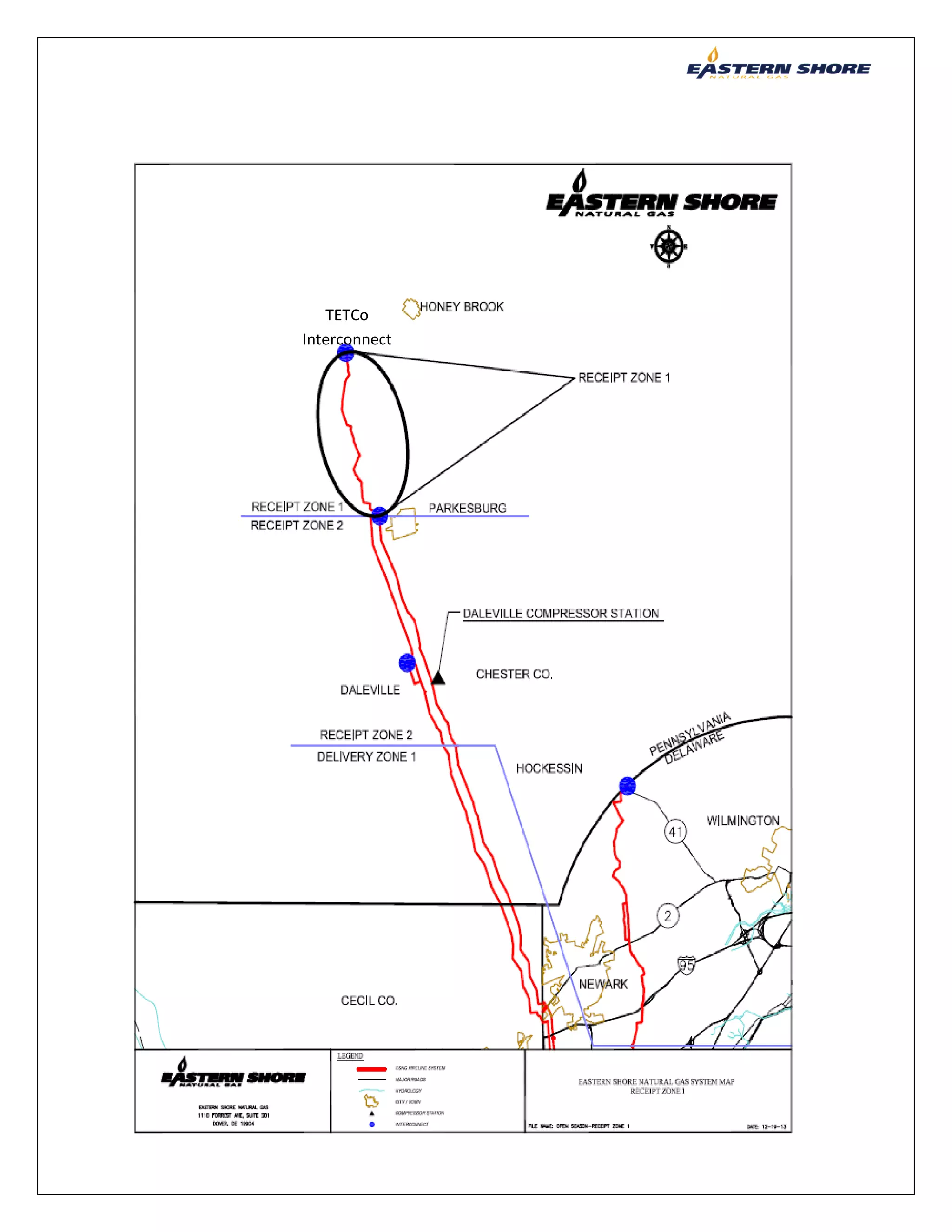Eastern Shore Natural Gas Non-Binding Open Season for TETCo Capacity ...