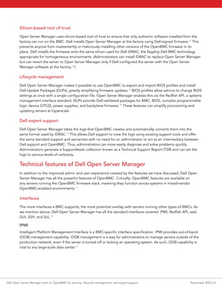 Dell Open Server Manager built on OpenBMC for security, lifecycle management, and expert support ...