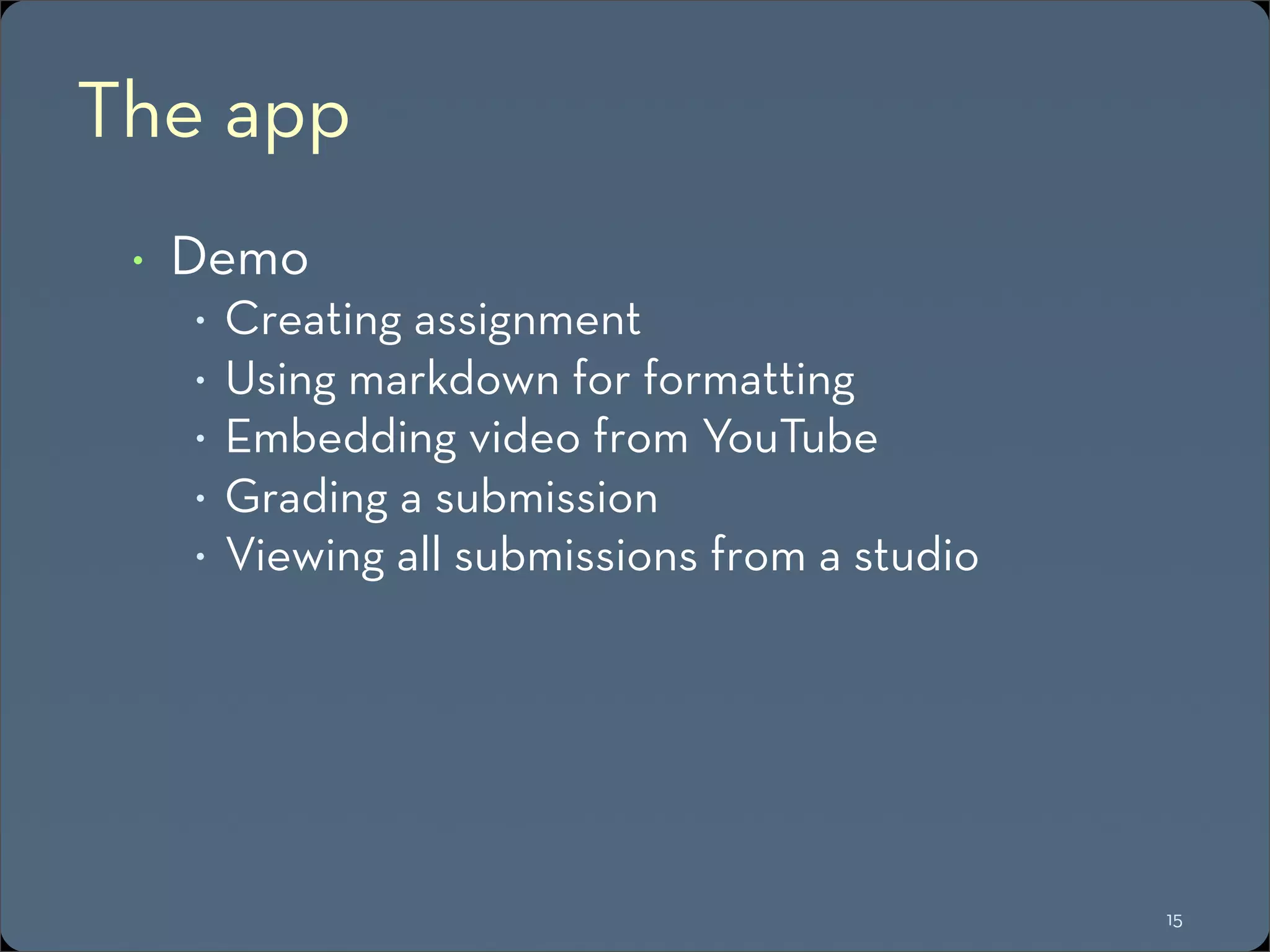 Supporting studio-based design courses with django-courseapp | PPT