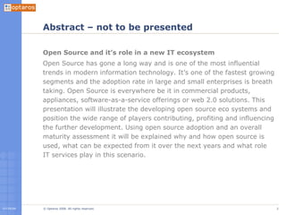 Open Source and its role in a new IT ecosystem | PPT
