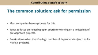 Open Source Contribution Policies That Don't Suck | PDF | Business | Business and Finance