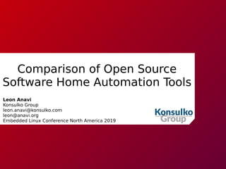 Comparison of Open Source Software Home Automation Tools | PPT