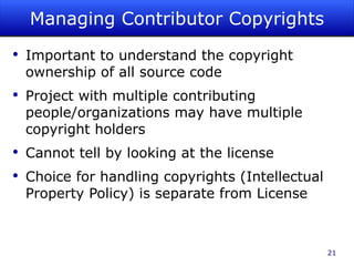Open Source Licensing | ODP