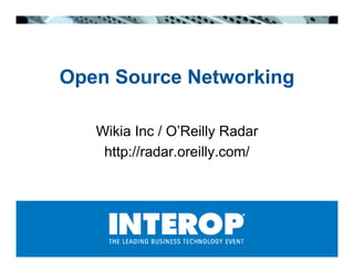 Open Source Networking | PPT