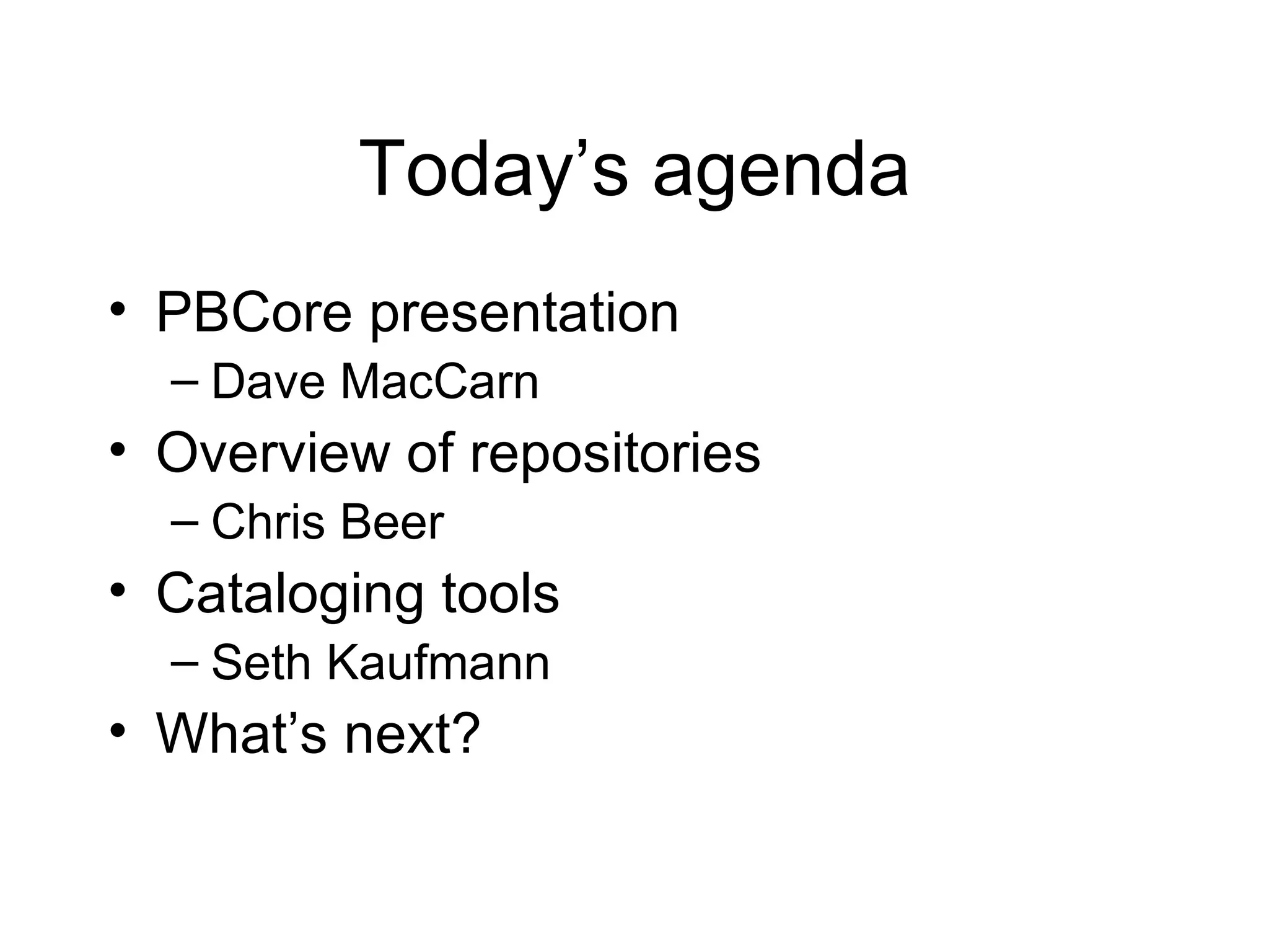 Open Source Solutions for Moving Image Archives and Libraries | PPT