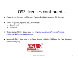 open source software, open access and open transfer | PPT