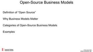 Open-Source Business Models presentation imperial | PDF