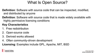 Open-Source Business Models presentation imperial | PDF